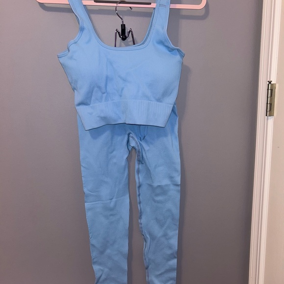 Amazon | Other | Blue Athleisure Workout Set | Poshmark